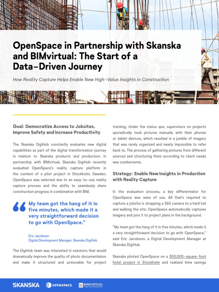 OpenSpace Case Study Skanska | PDF