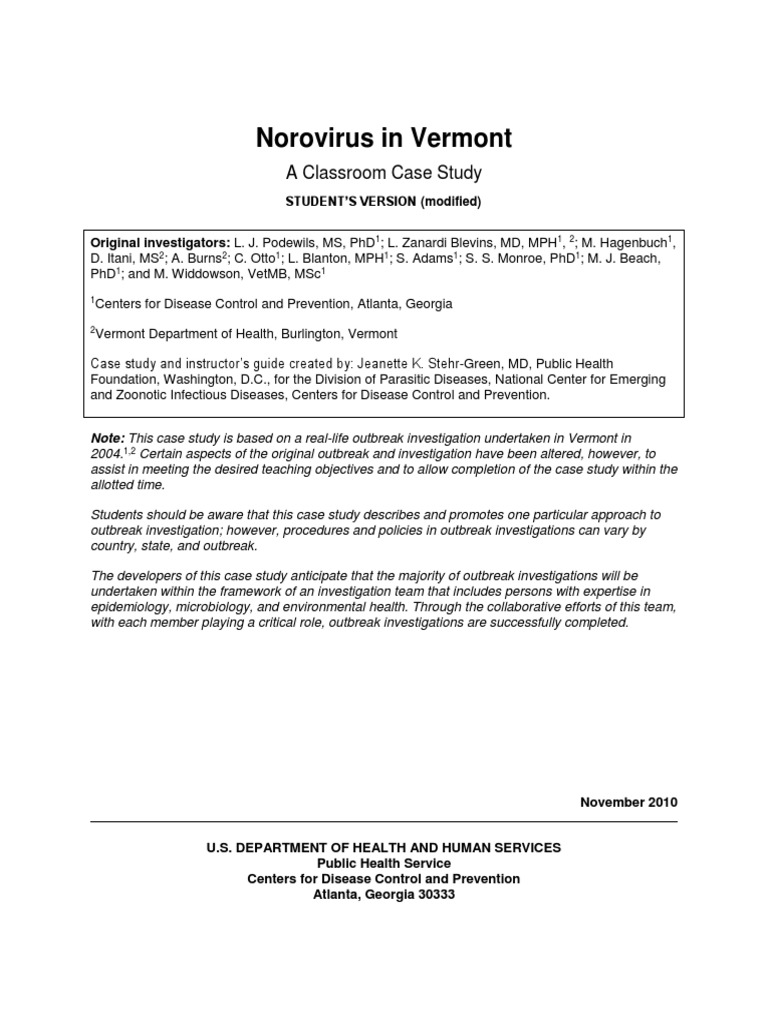 Norovirus Modified Student | PDF | Swimming Pool | Diarrhea