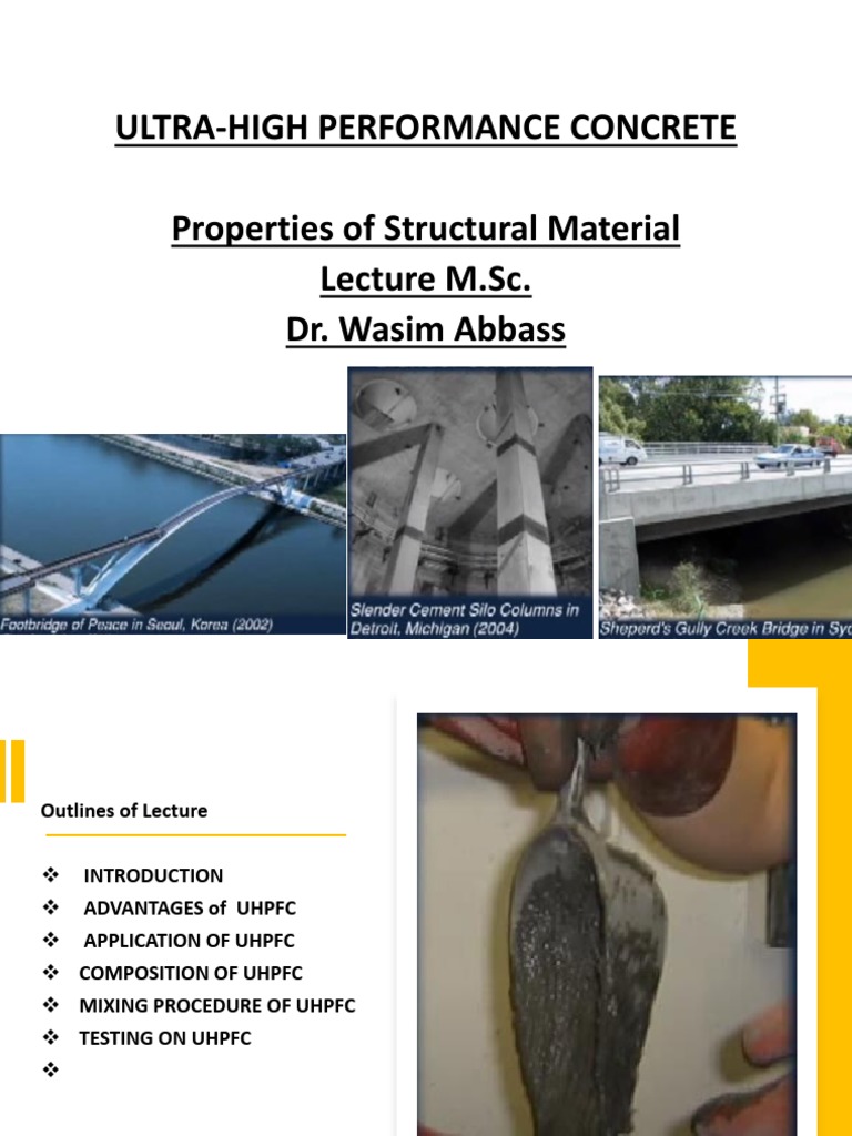 UHPC MSC Class | PDF | Concrete | Strength Of Materials