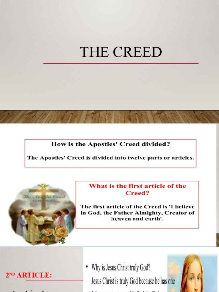 The Creed Students | PDF
