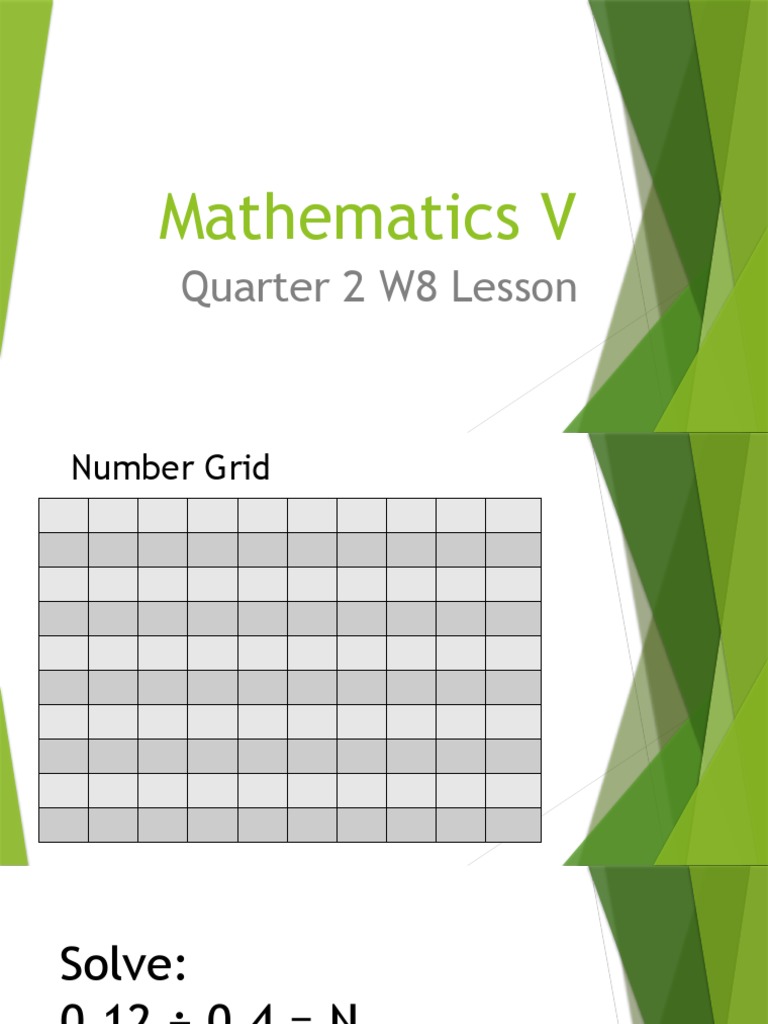 Q2 W8 Visualizing in Dividing Decimal Number Using Pictorial. | PDF