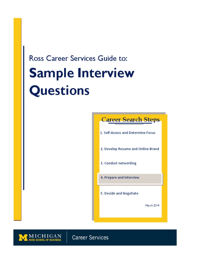 Sample Interview Questions | PDF | Yield (Finance) | Leadership