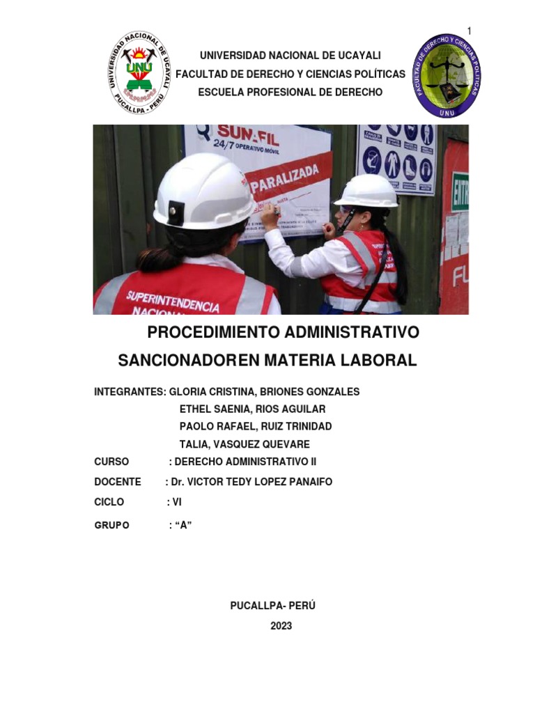 FINAL Procedimiento Sancionador | PDF | Derecho laboral | Estatuto de limitaciones