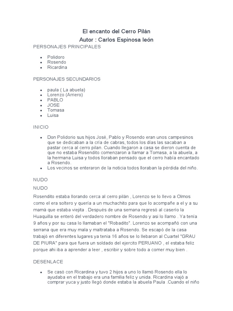 El Encanto Del Cerro Pilán | PDF | Arte