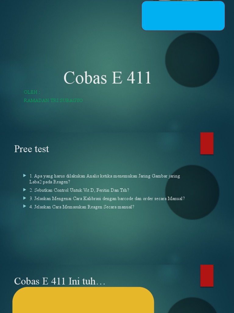 Cobas E411 (Ramadhan Tri Subagyo) | PDF