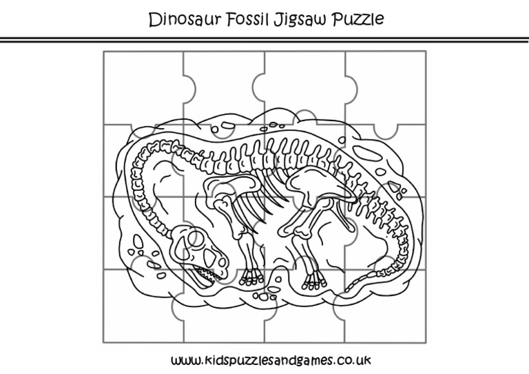 Dinosaur Fossil Jigsaw Puzzle | PDF