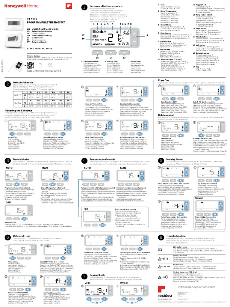 Resideo T3R Manual | PDF