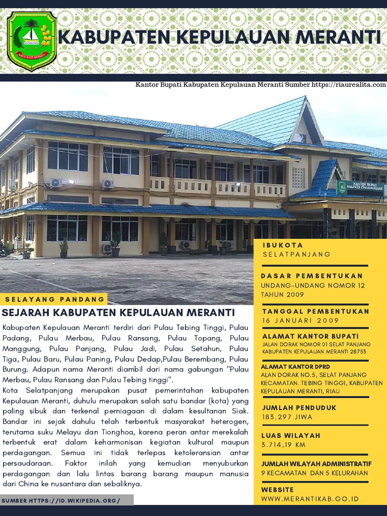 KABUPATEN KEPULAUAN MERANTI FULL - Compressed Min | PDF