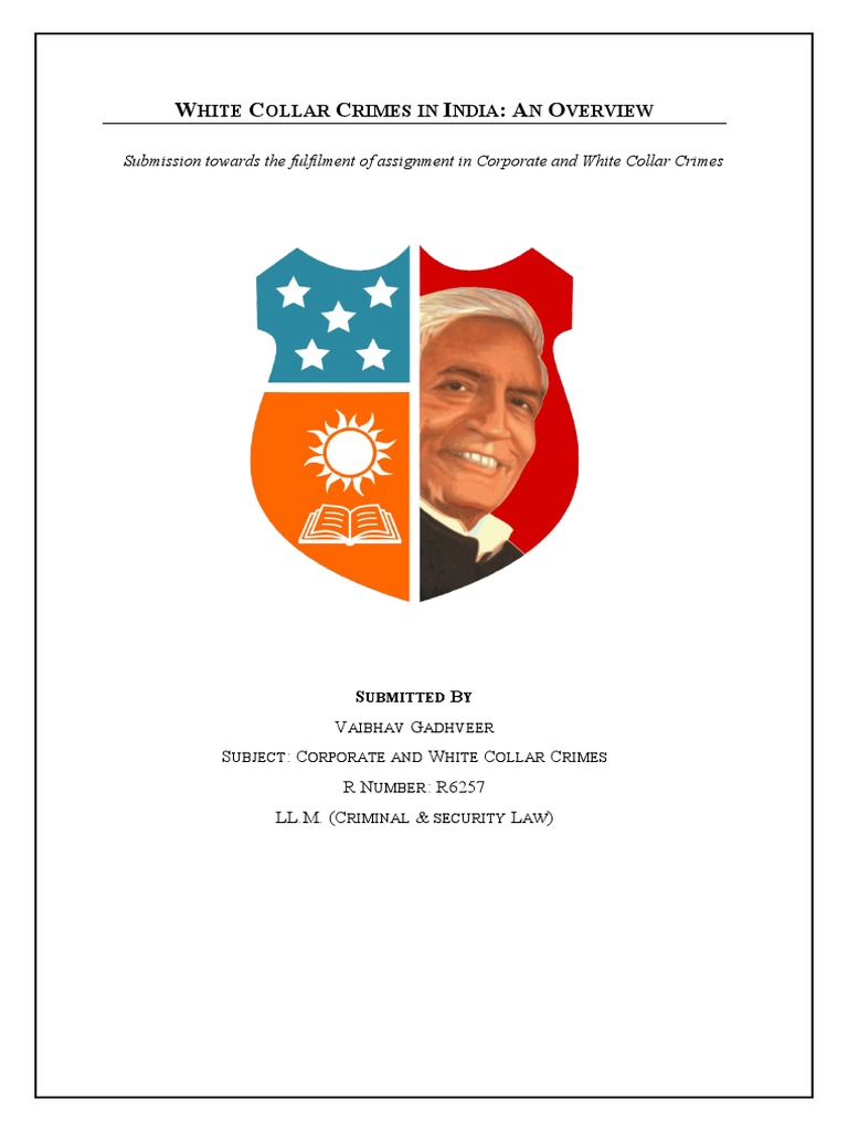 Corp and White Collar Crimes LLM Assignment | PDF | Crimes | Crime ... Corp and White Collar Crimes LLM Assignment | PDF | Crimes | Crime ...