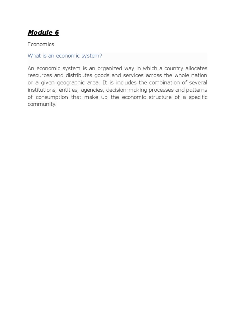 An Analysis of Economic Systems, Models of Capitalism, Communism and ...
