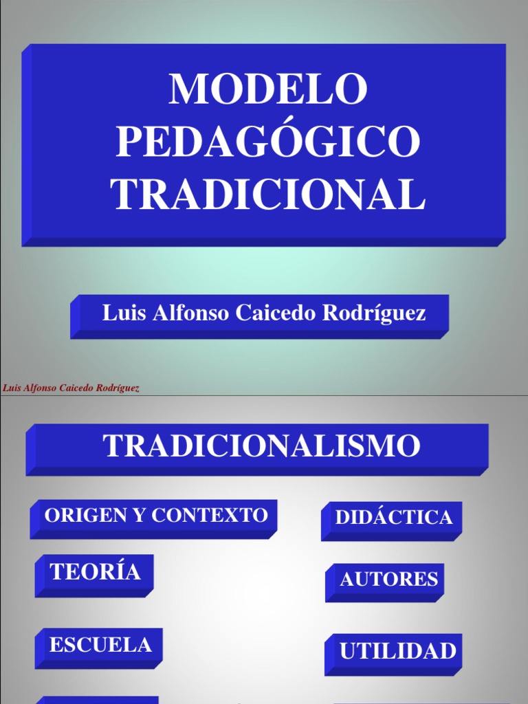 Modelo Pedagógico Tradicional | PDF