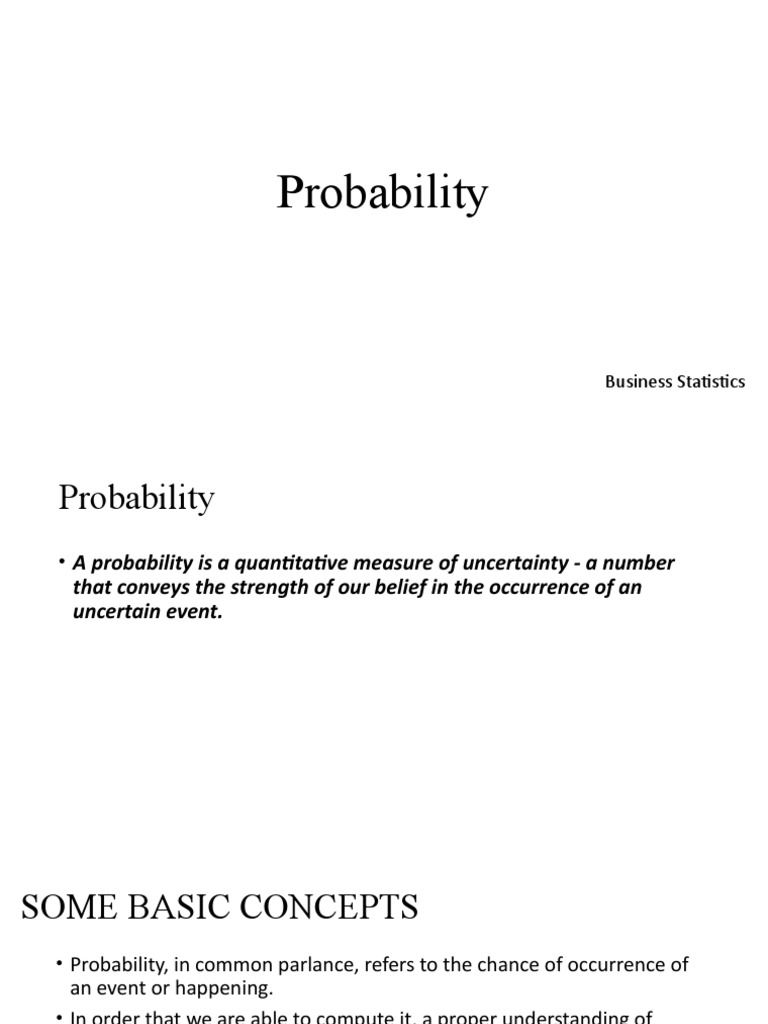 Chapter 5 Probability | PDF | Probability | Experiment