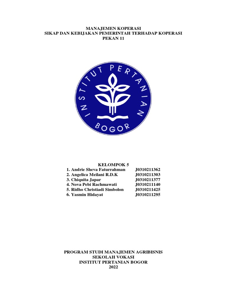 Kelompok 5 - Mankop Prak 11 | PDF