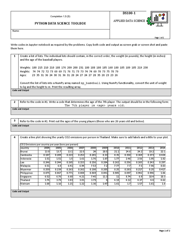 Python Data Science Toolbox: Completion 1.3 (D) | PDF | Southeast Asia ...
