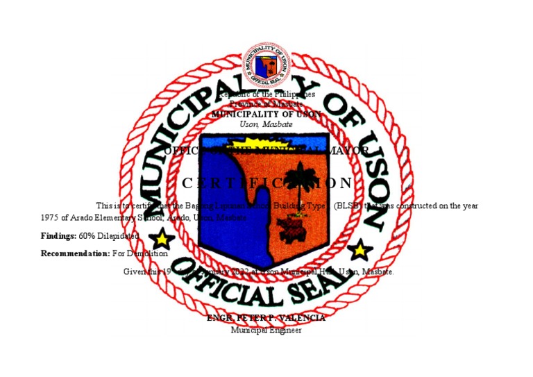 Certificate For Demolition | PDF