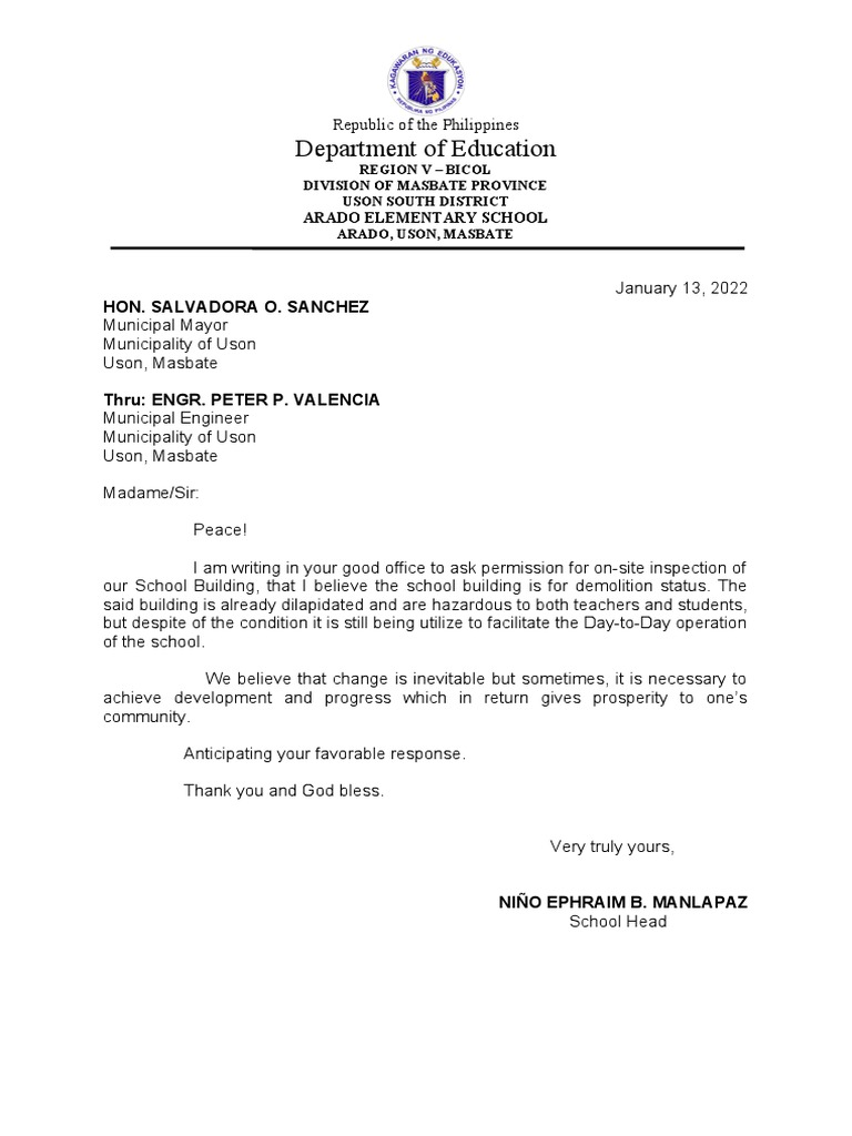 Letter To Engineer | PDF