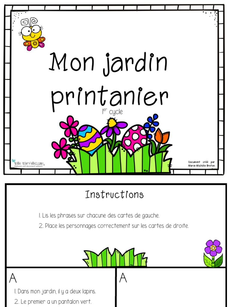 Activités ludiques dans mon jardin | PDF