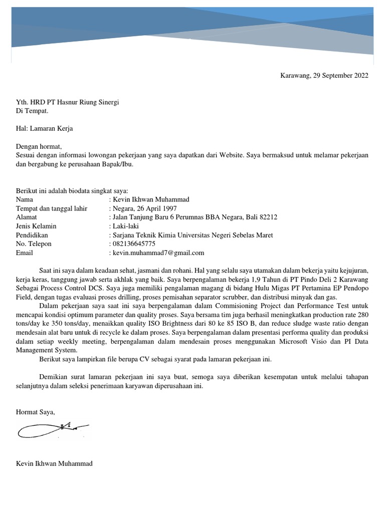 CV KEVIN IKHWAN MUHAMMAD PT Hasnur Riung Sinergi | PDF | Seni