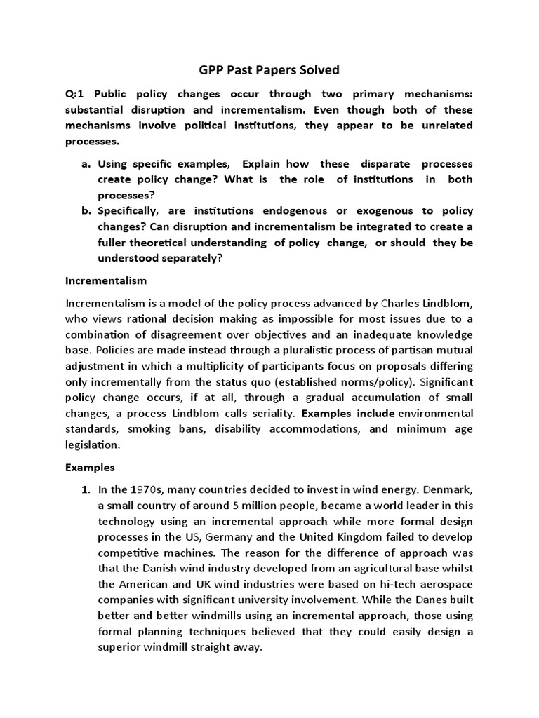 GPP 1 | PDF | Institution | Policy