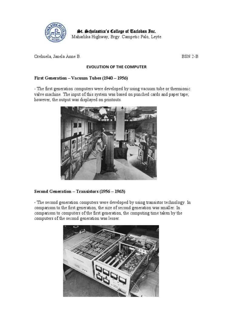 Evolution of Computers | PDF
