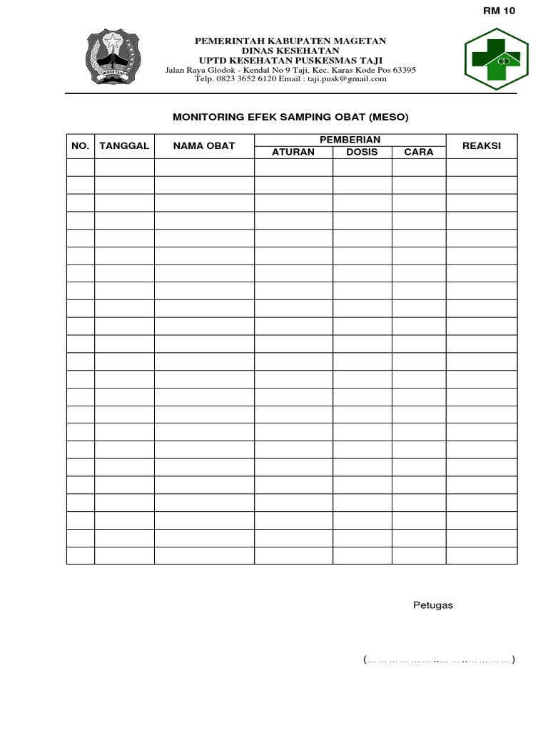 RM 10 Monitoring Efek Samping Obat (Meso) | PDF