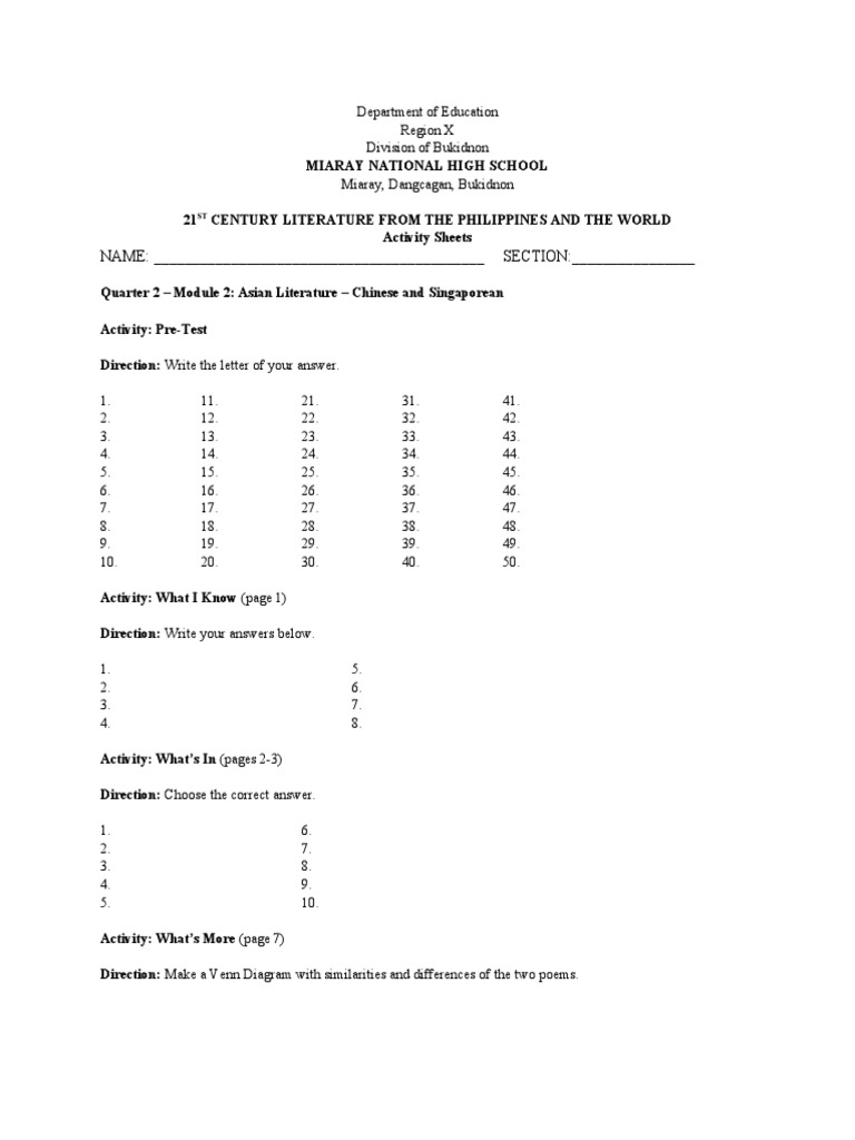 Activity Sheet 5 Pdf