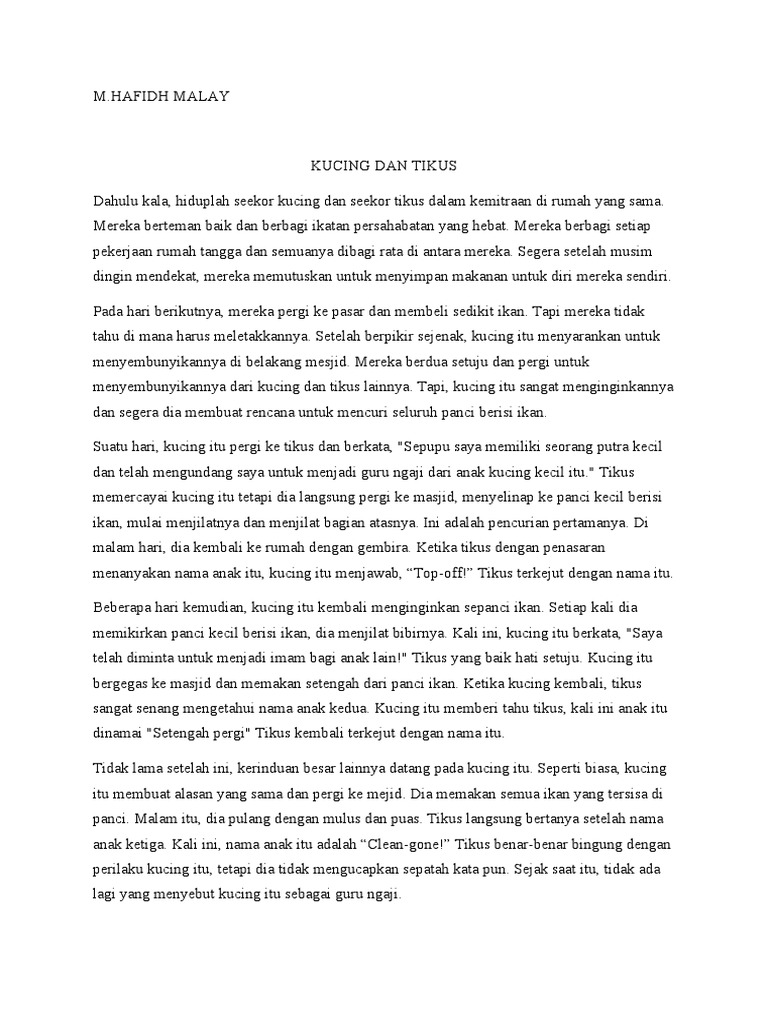 Kucing Dan Tikus | PDF