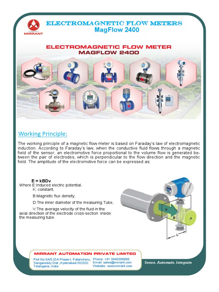 MagFlow 2400-Electromagnetic Flow Meter Data Sheet | Download Free PDF | Flow Measurement ...