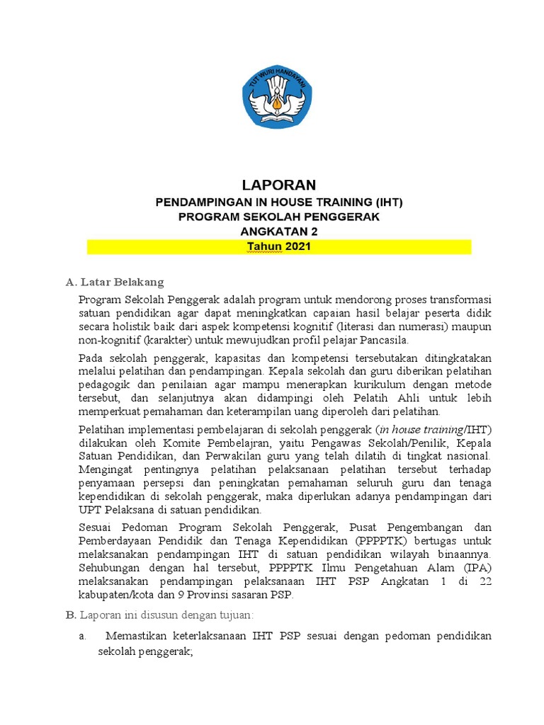 Contoh Lap - Iht | PDF