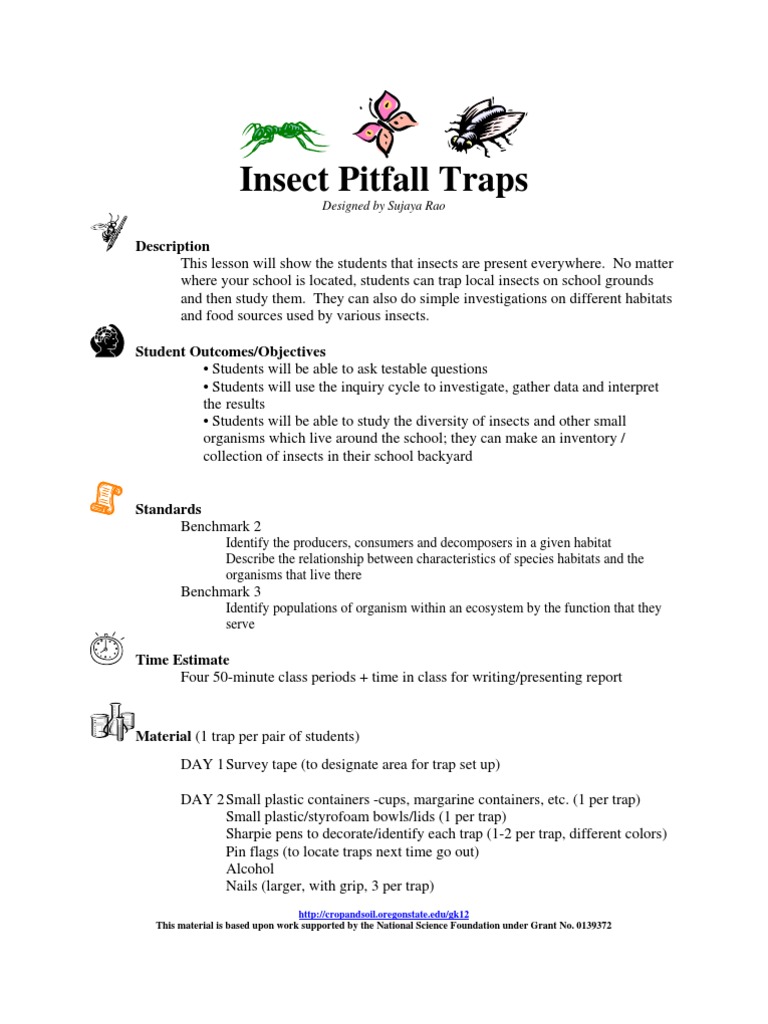 Pitfall Traps | Hypothesis | Insects