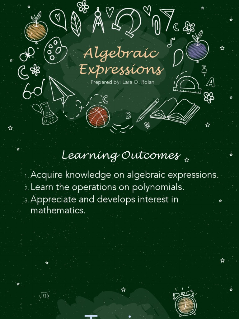 Algebraic Expressions Guide | PDF | Polynomial | Factorization
