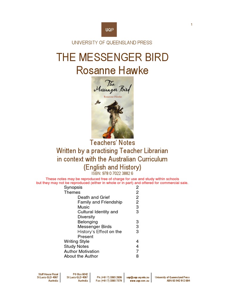 The Messenger Bird Teachers Notes | Download Free PDF | Grief