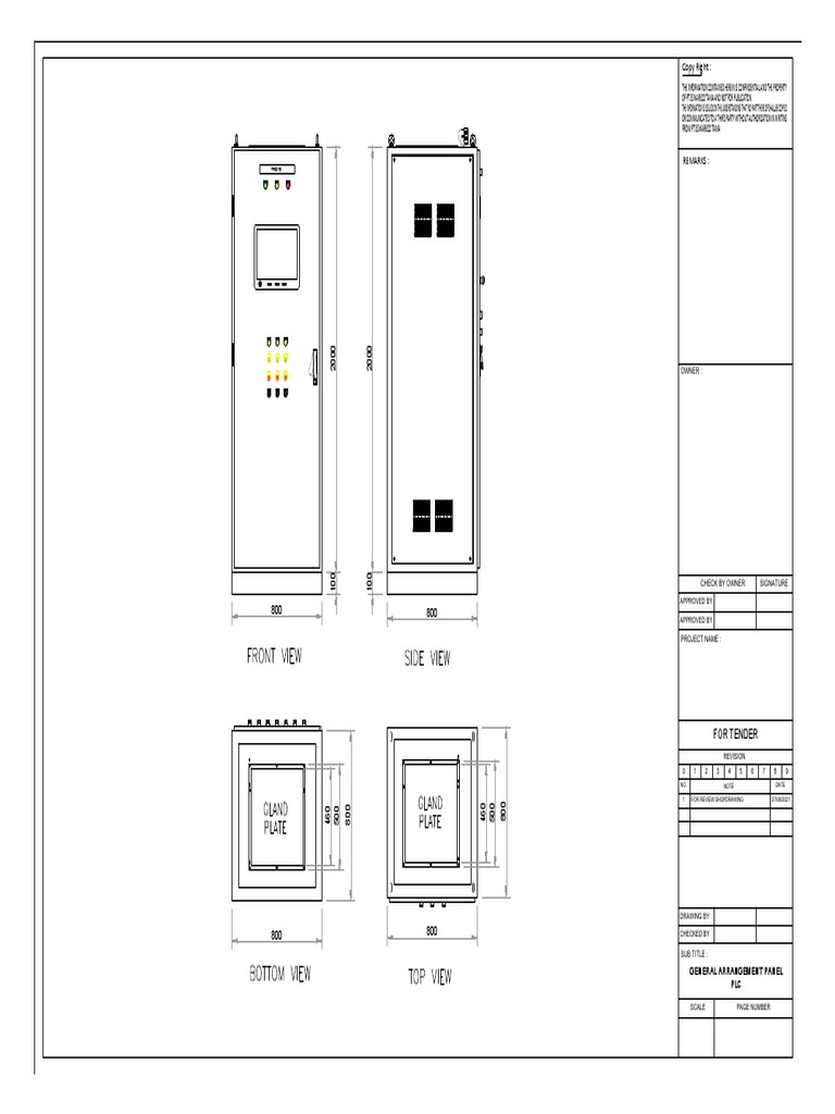 General Arrangement Panel PLC 400 | PDF