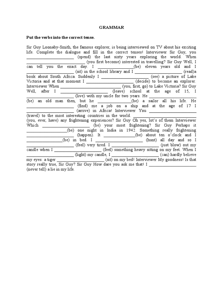 Mixed Grammar I. | PDF
