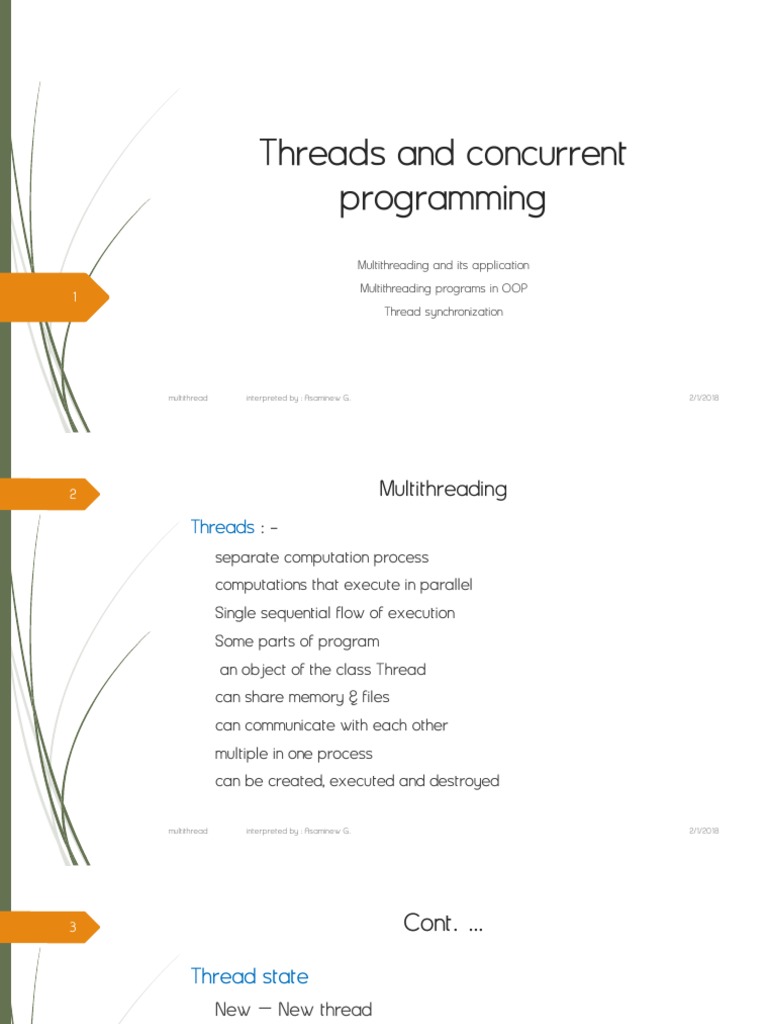 Java Chap6multi Thread Pdf Method Computer Programming Thread Computing 