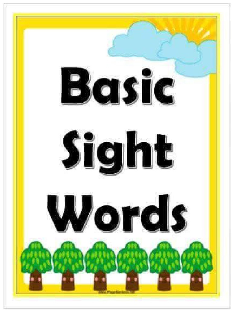 Dolch's Basic Sight Words | PDF