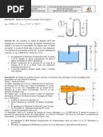 Statiques Des Fluides (Exercices Corrigés) | PDF | mesure de pression | Pression