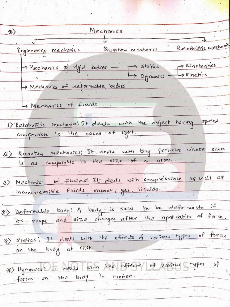 Applied Mechanics (Statics) Notes by Er. Kamal Bista | PDF