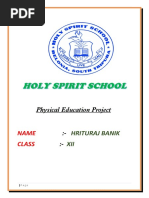 Physical Education Project For Class 12 CBSE | PDF | Sports | Leisure