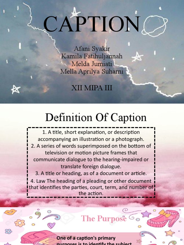 B.inggris - Caption (Kls 12) | PDF | Cognition | Cognitive Science