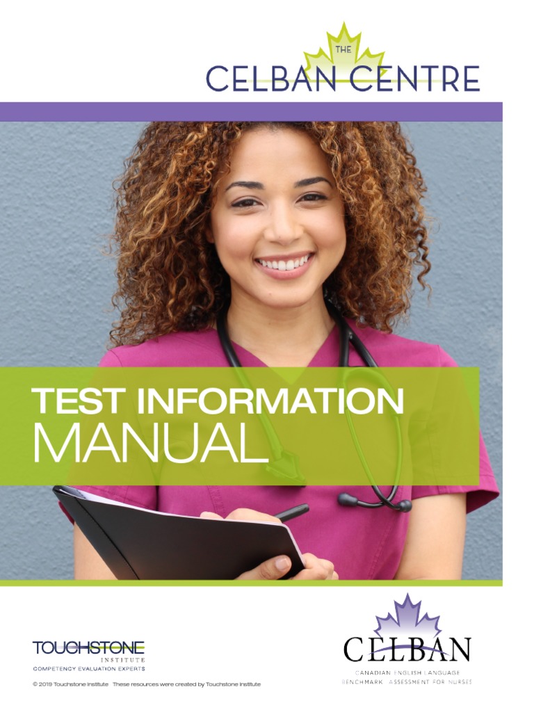 CELBAN Test Information Manual Final | PDF | Identity Document ...