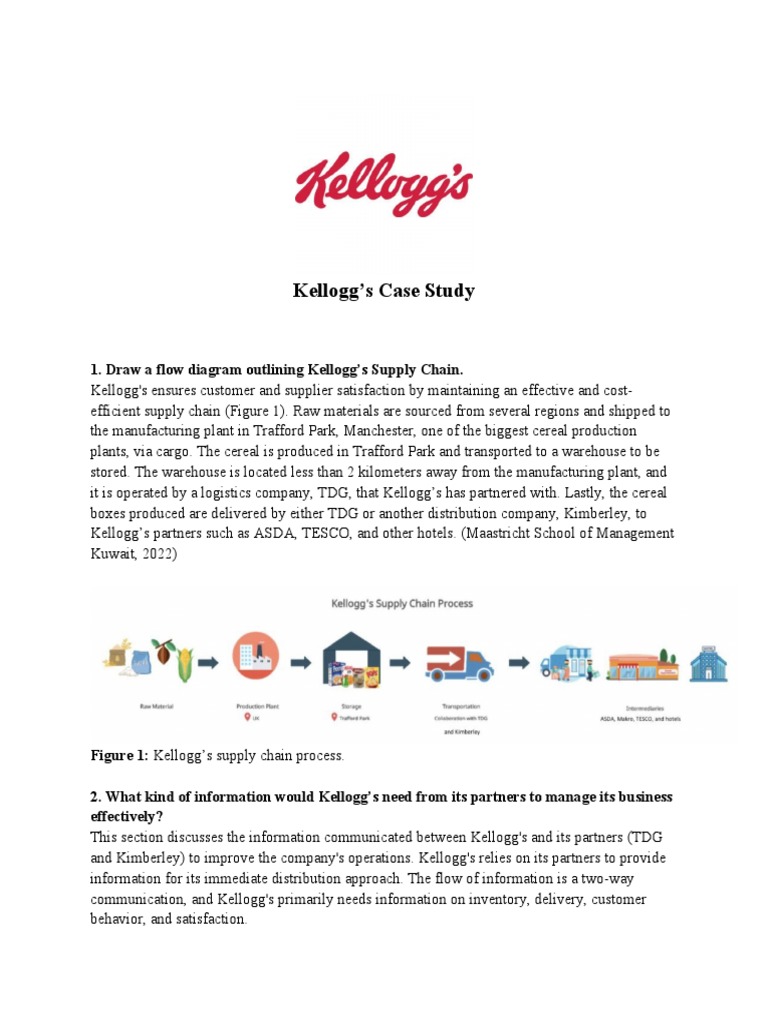 Kellogg - S Case Study | PDF | Supply Chain | Inventory