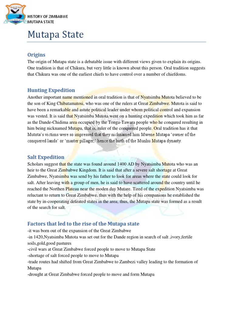 Mutapa State | PDF
