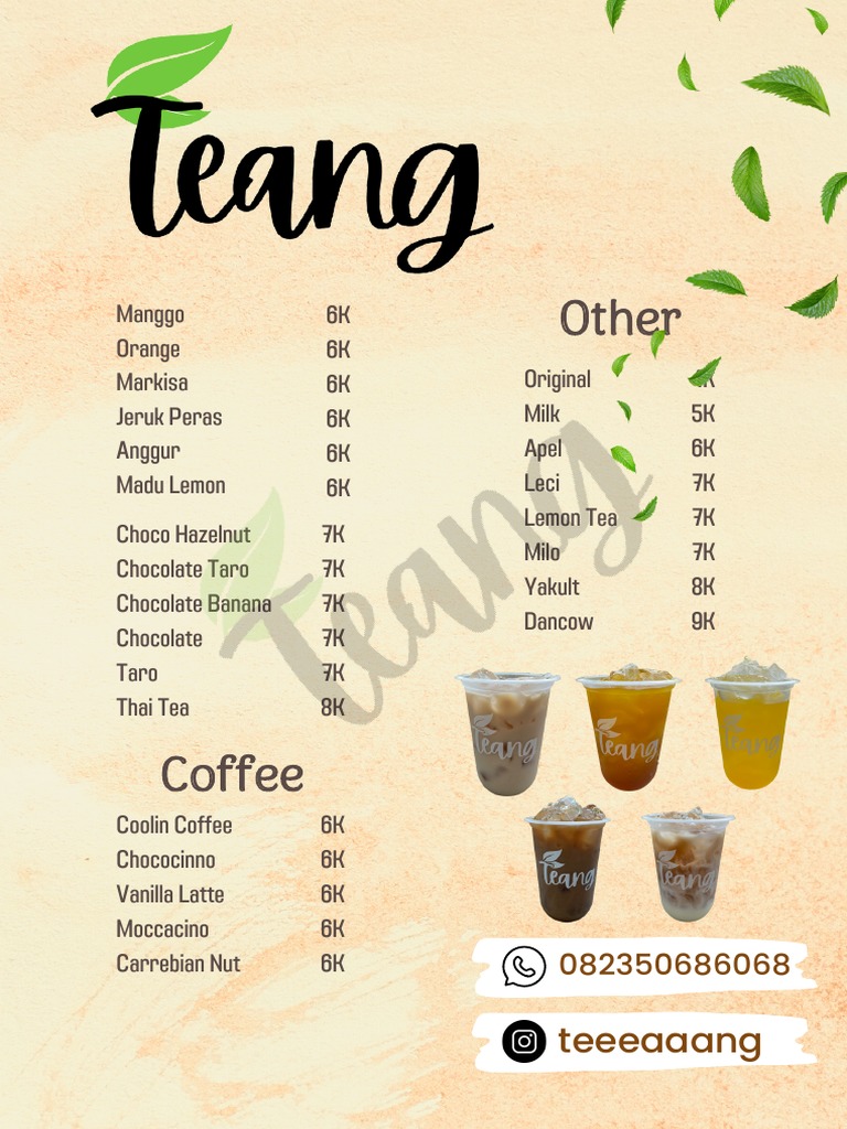 Beige and Brown Minimalist Aesthetic Coffee Shop Menu | PDF