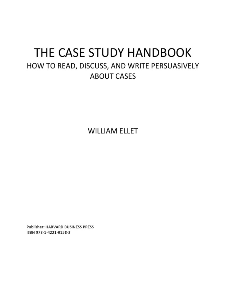 EBOOK - The Case Study Handbook 1 | PDF