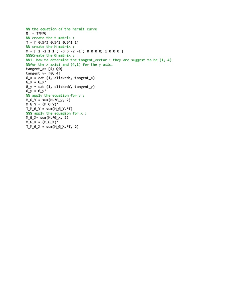 Hermit Curve Algorithim | PDF