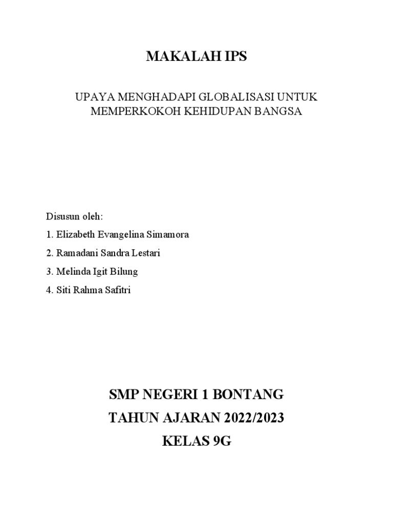 Makalah Ips | PDF