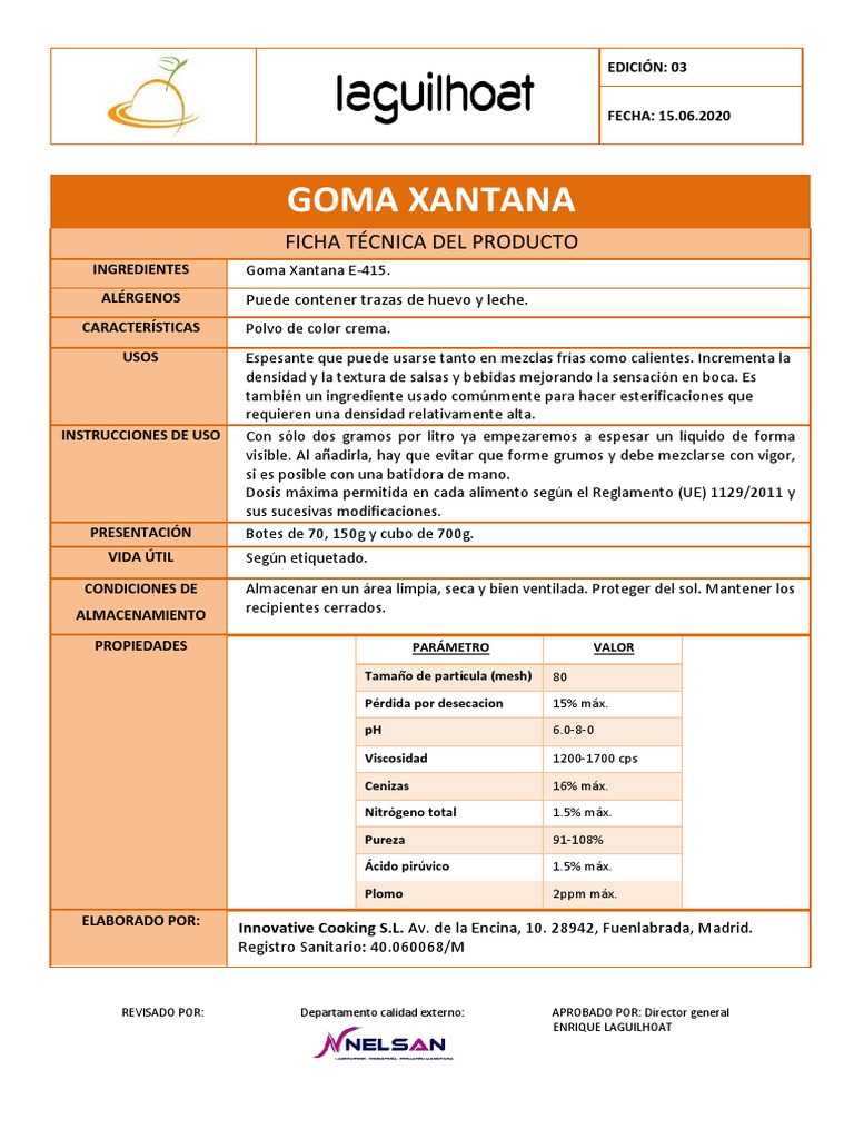 Goma Xantana Ed3 | PDF | Comida y bebida