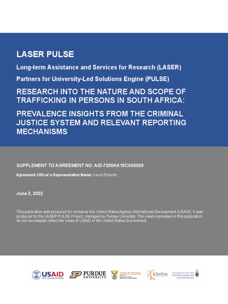 Research Into The Nature and Scope of Trafficking in Persons in South ...