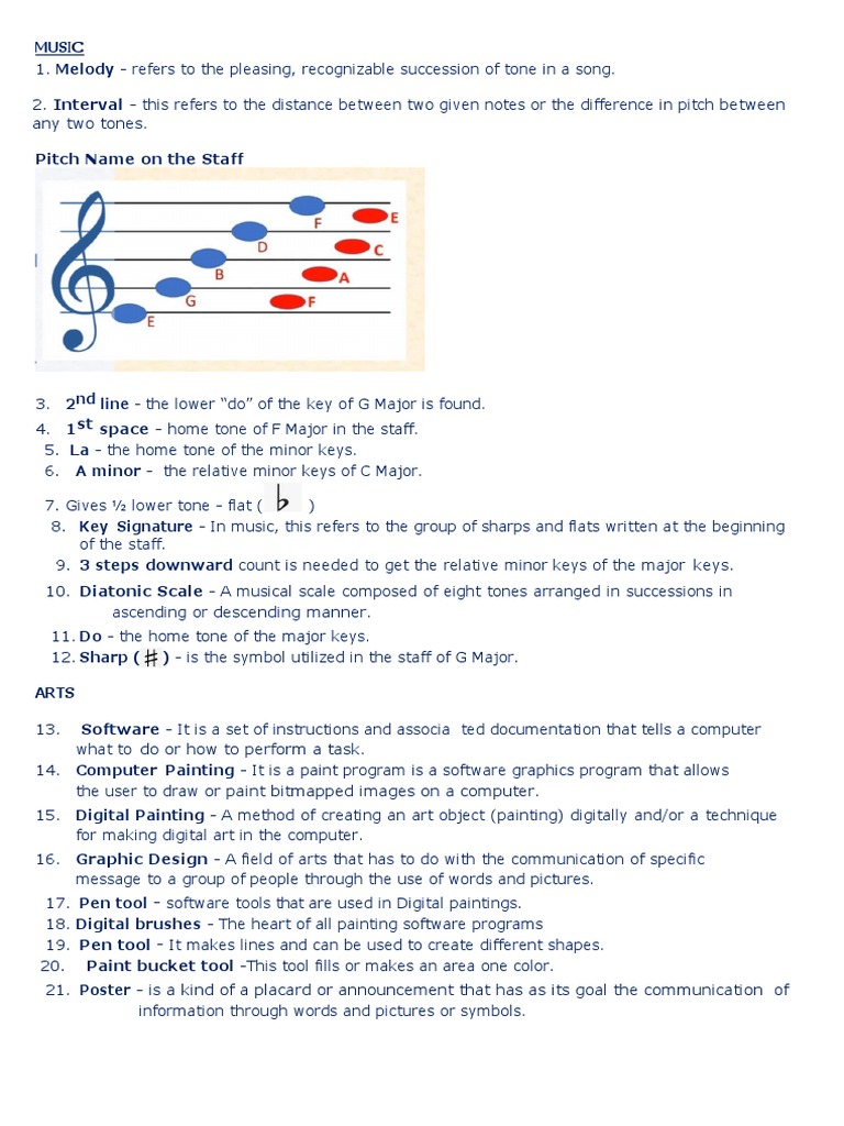 To Review SECOND QUARTER EXAM IN MAPEH 6-TOS | PDF | Scale (Music ...